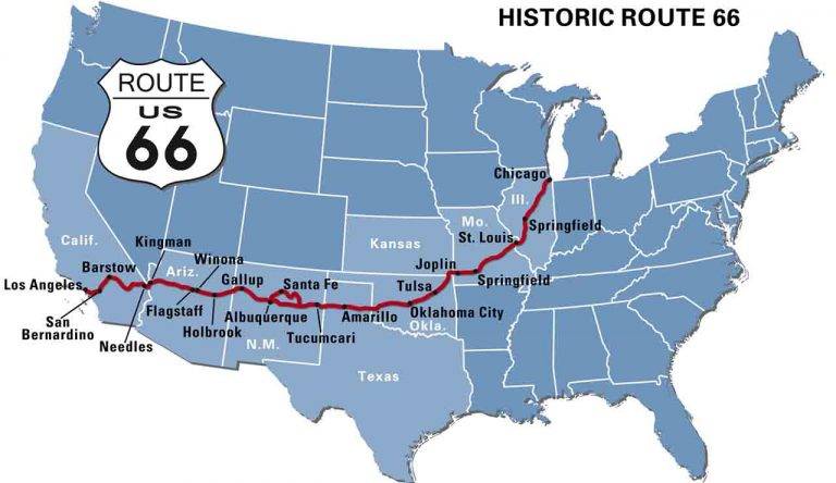 Auto itinerari: in decapottabile lungo la mitica Route 66